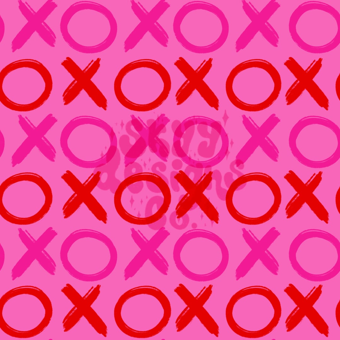 Xoxo Seamless Repeat Pattern Design for Valentine's Day, Hugs and ...