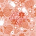 Pastel Trendy Halloween Pumpkins Digital Seamless Pattern for Fabrics ...