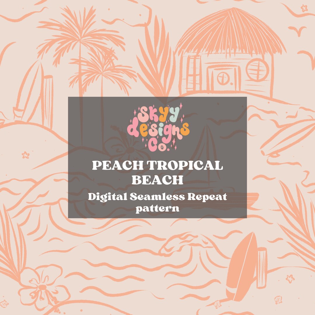 Nautical Summer Seamless Pattern for Fabrics, Tropical Summer Trendy ...