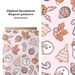 Trendy Christmas Cookies Digital Seamless Pattern for Winter Fabrics ...