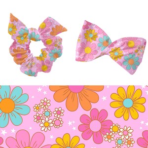 Bright Spring Retro Daisy Floral Digital Seamless Pattern for Fabrics ...