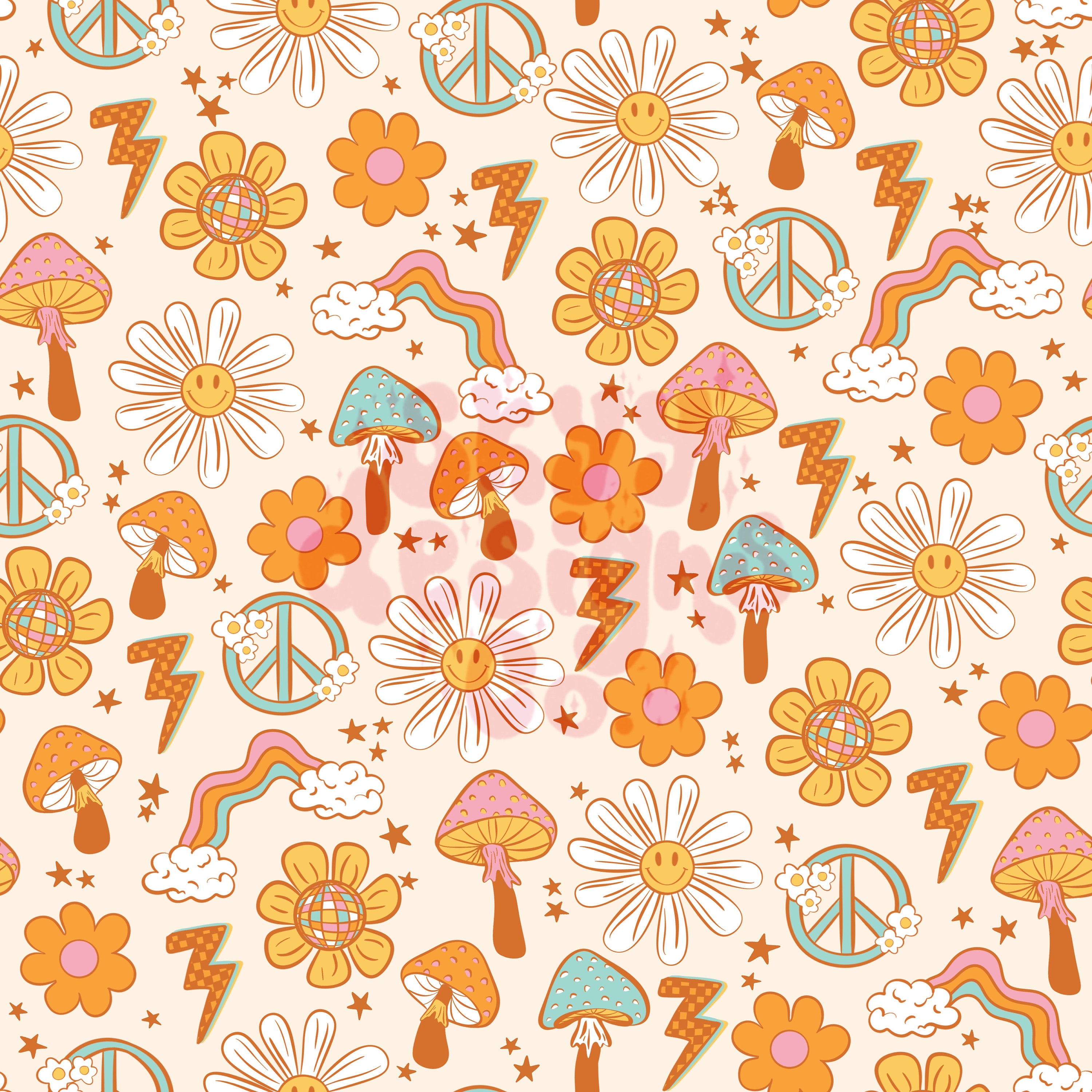 Hippie Pattern Backgrounds