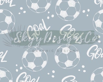 Soccer Girls Digital Paper, Seamless Pattern, Soccer Fabric Instant ...