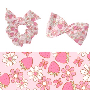 Retro Strawberry Digital Seamless Pattern for Fabrics and Wallpapers ...