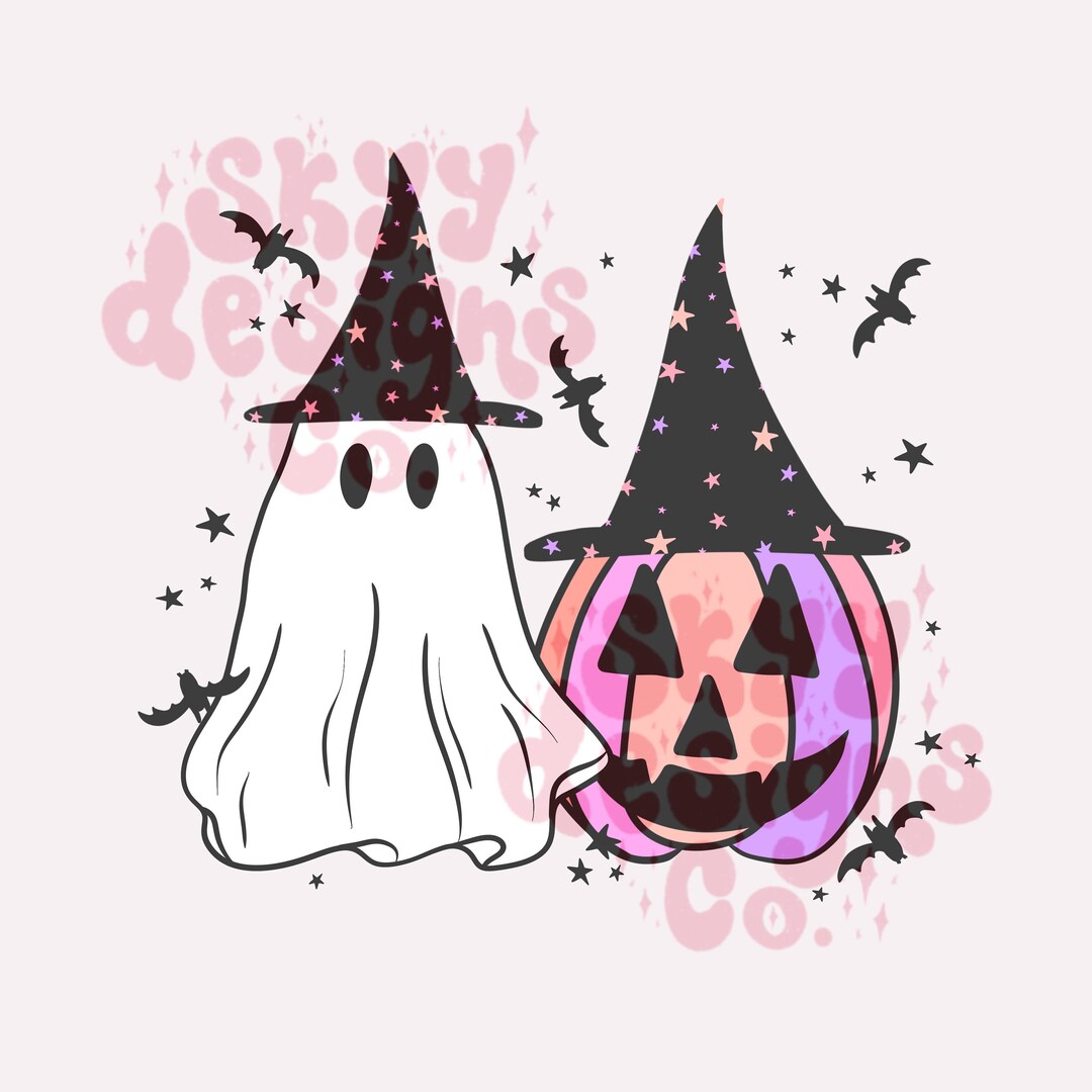 Trendy Ghost Halloween Png Design Fall Png File Halloween - Etsy