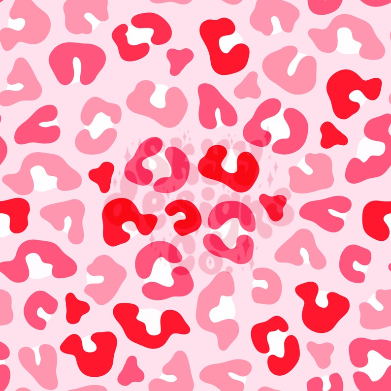 Hot Pink Cheetah Seamless Pattern for Valentine's Day - Etsy