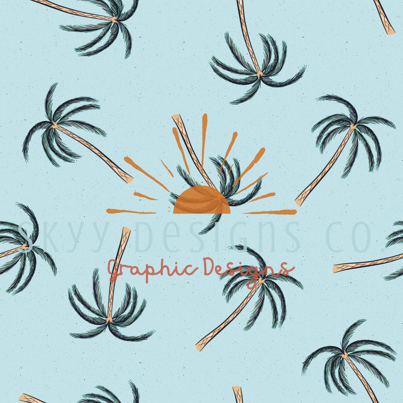 Beachy Palm Leaves Seamless Pattern for Summer Boho Beachy - Etsy