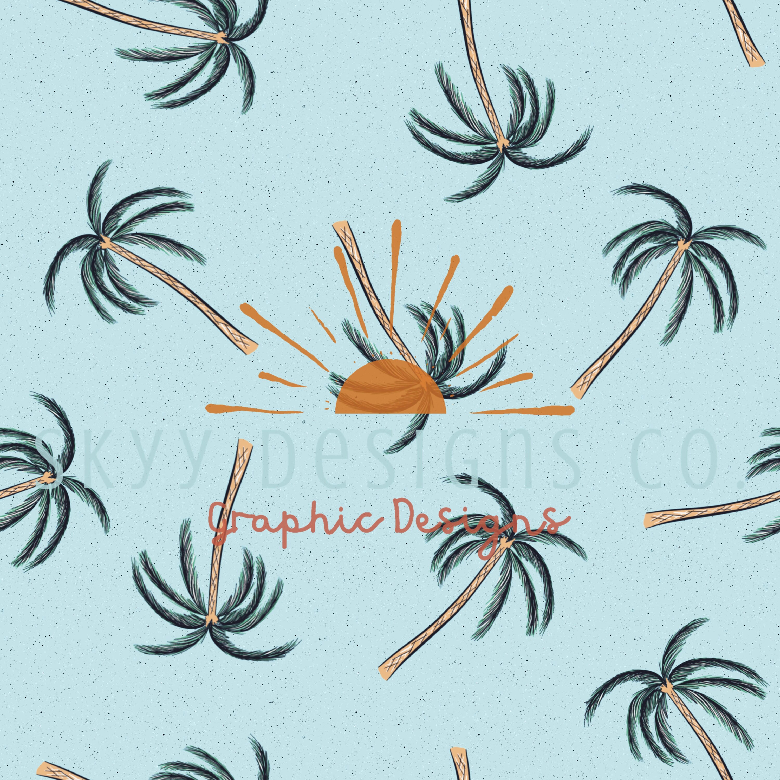 Beachy Palm Leaves Seamless Pattern for Summer Boho Beachy - Etsy