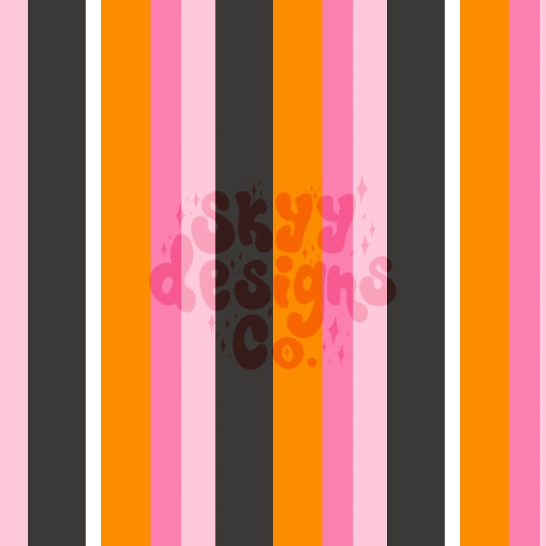 Trendy Halloween Stripes Digital Seamless Pattern for Fabrics and ...