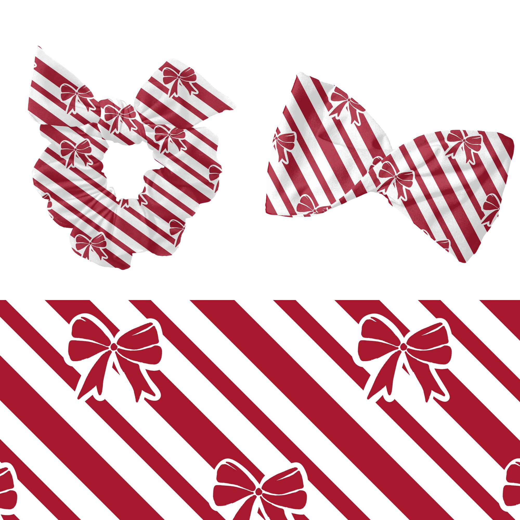 Red Christmas Seamless Pattern Bundle, Festive Holiday Pattern Papers ...