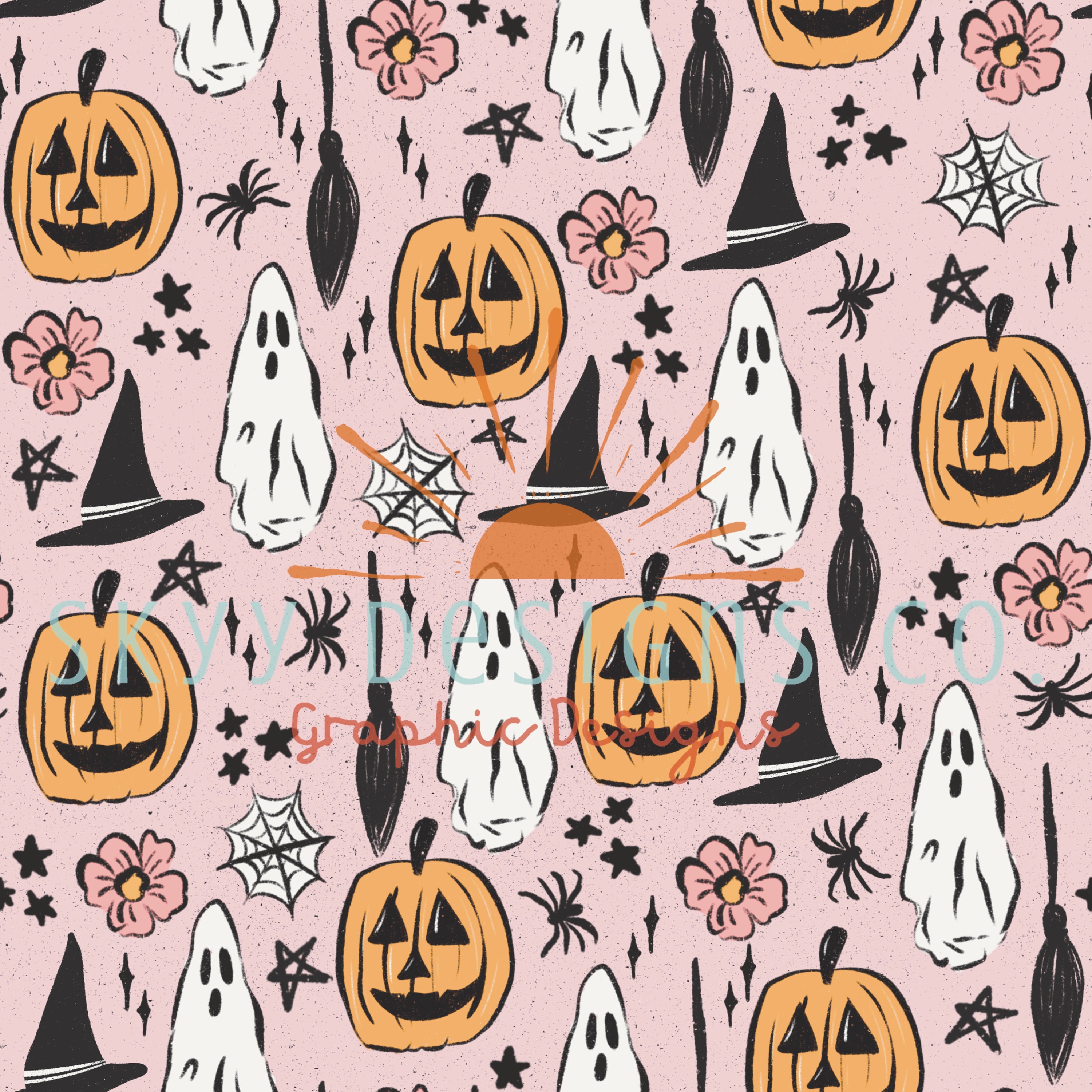 Halloween Pattern Wallpaper