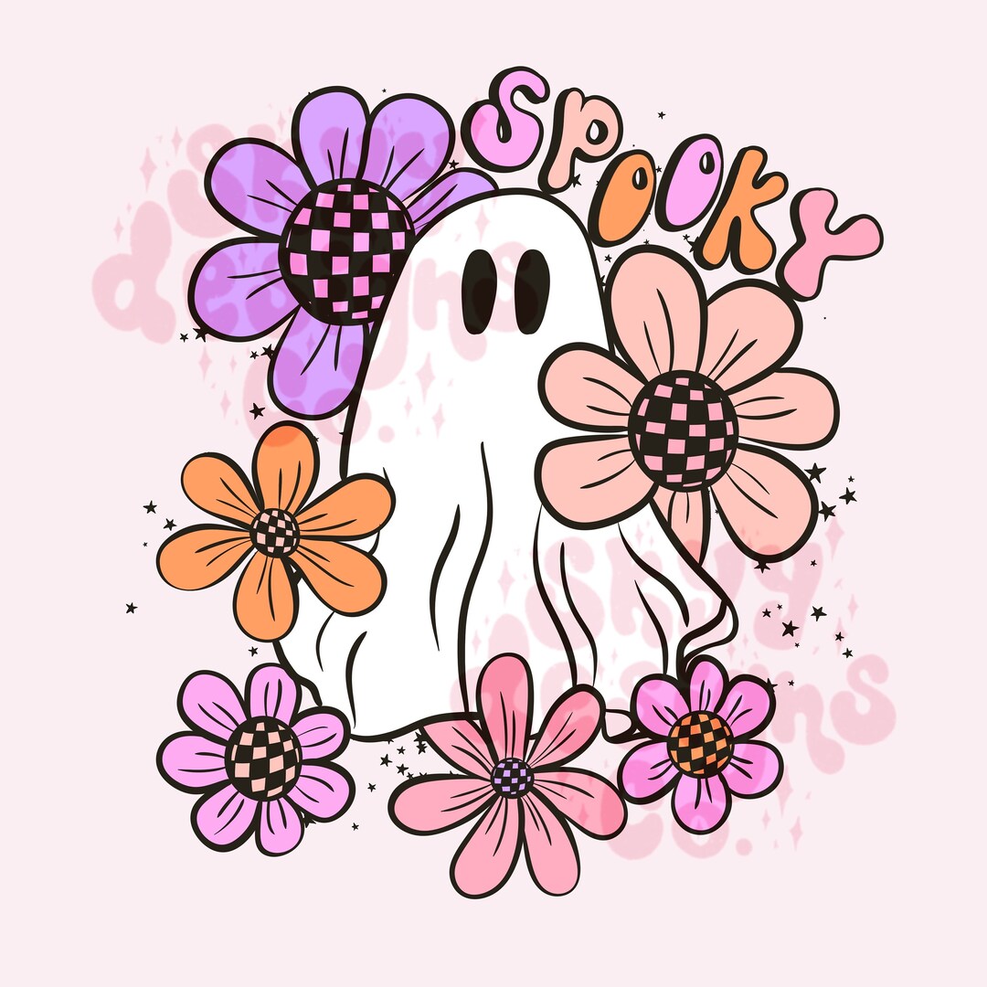 Trendy Ghost Halloween Png Design, Fall Png File, Halloween Png ...