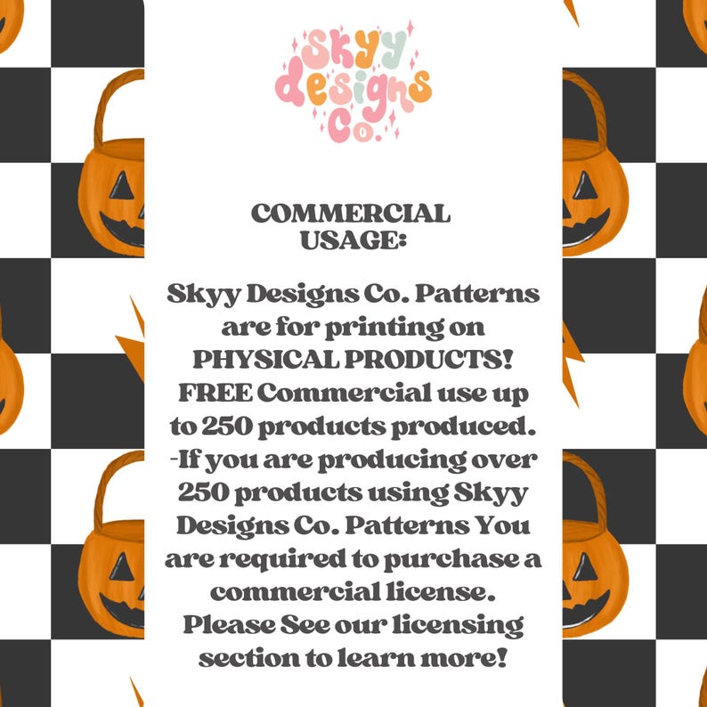 Boys Pumpkin Checkered Seamless Pattern for Halloween Digital Download ...