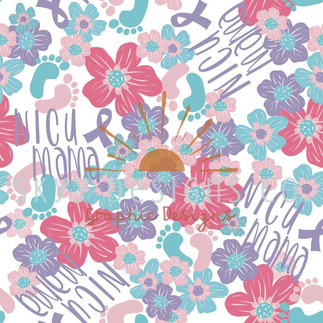 NICU Digital Seamless Pattern for Fabrics and Wallpapers, Medical ...