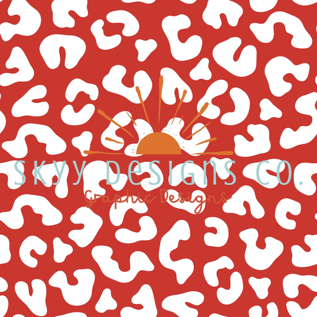 Christmas Cheetah Digital Seamless Pattern for Fabrics and Wallpapers ...