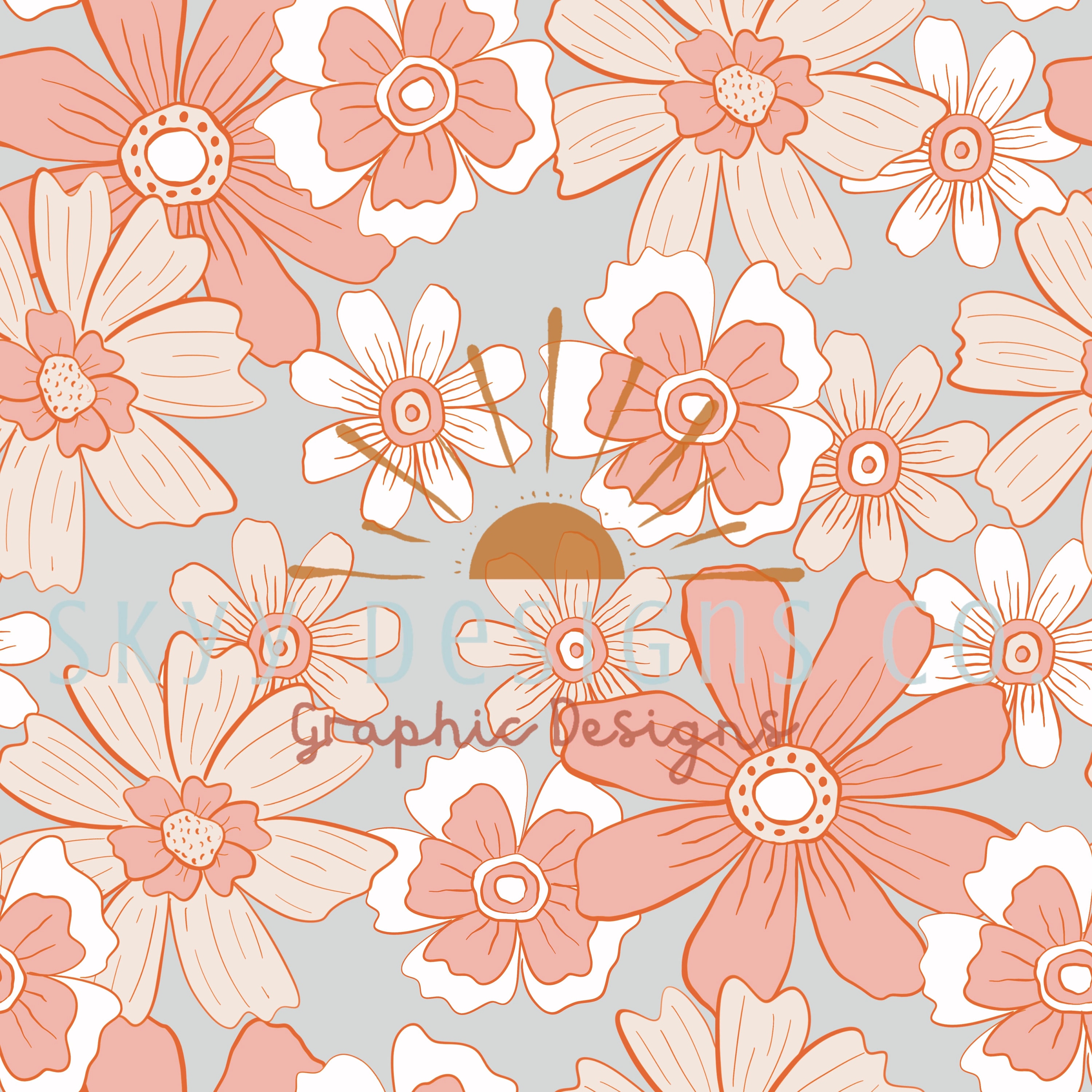 Floral Fabric Texture Seamless