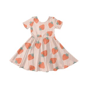 Strawberry Stripe Seamless Pattern Design for Spring and Summer, Muted ...