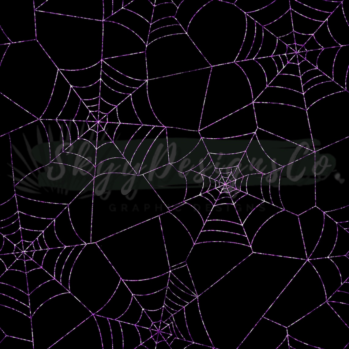 Halloween Spider Web Digital Seamless Pattern for Fabrics and - Etsy