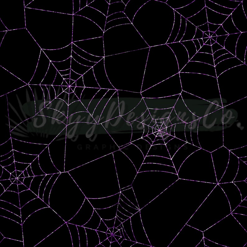 Halloween Spider Web Digital Seamless Pattern for Fabrics and - Etsy