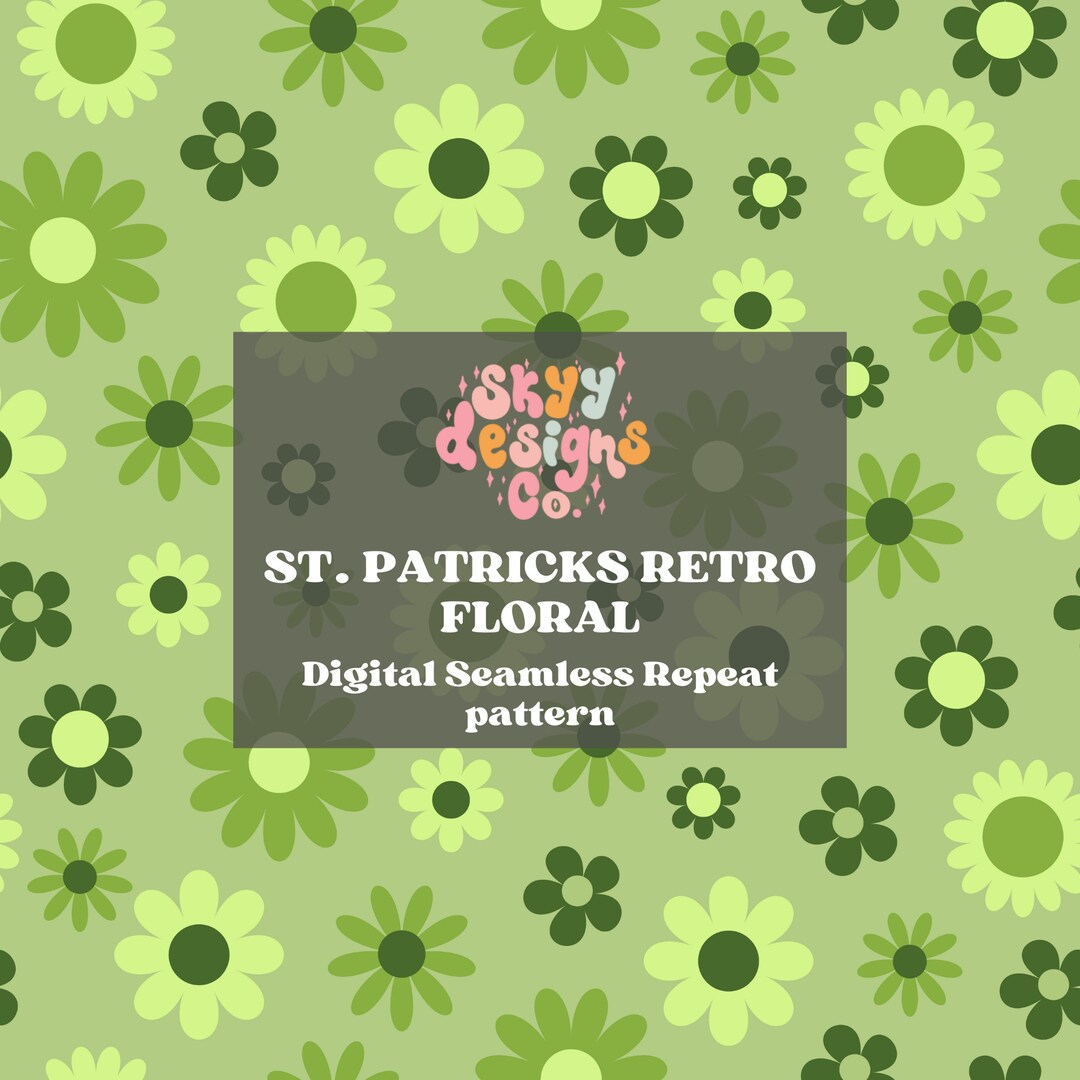 Lucky Floral Seamless Pattern for St. Patrick’s Day, St Patrick’s ...
