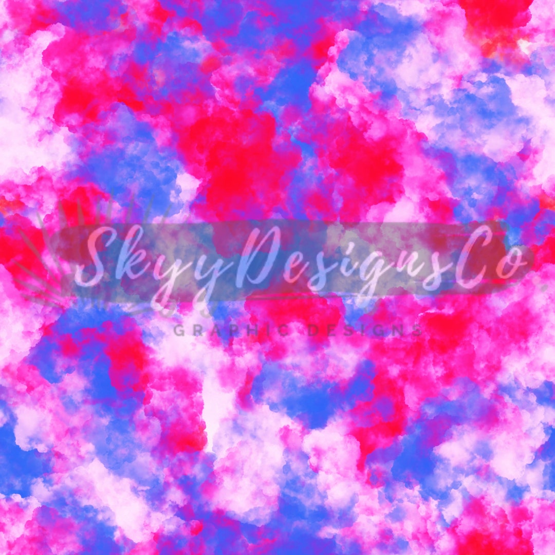Neon Tie Dye Digital Seamless Pattern for Fabrics and Wallpapers ...