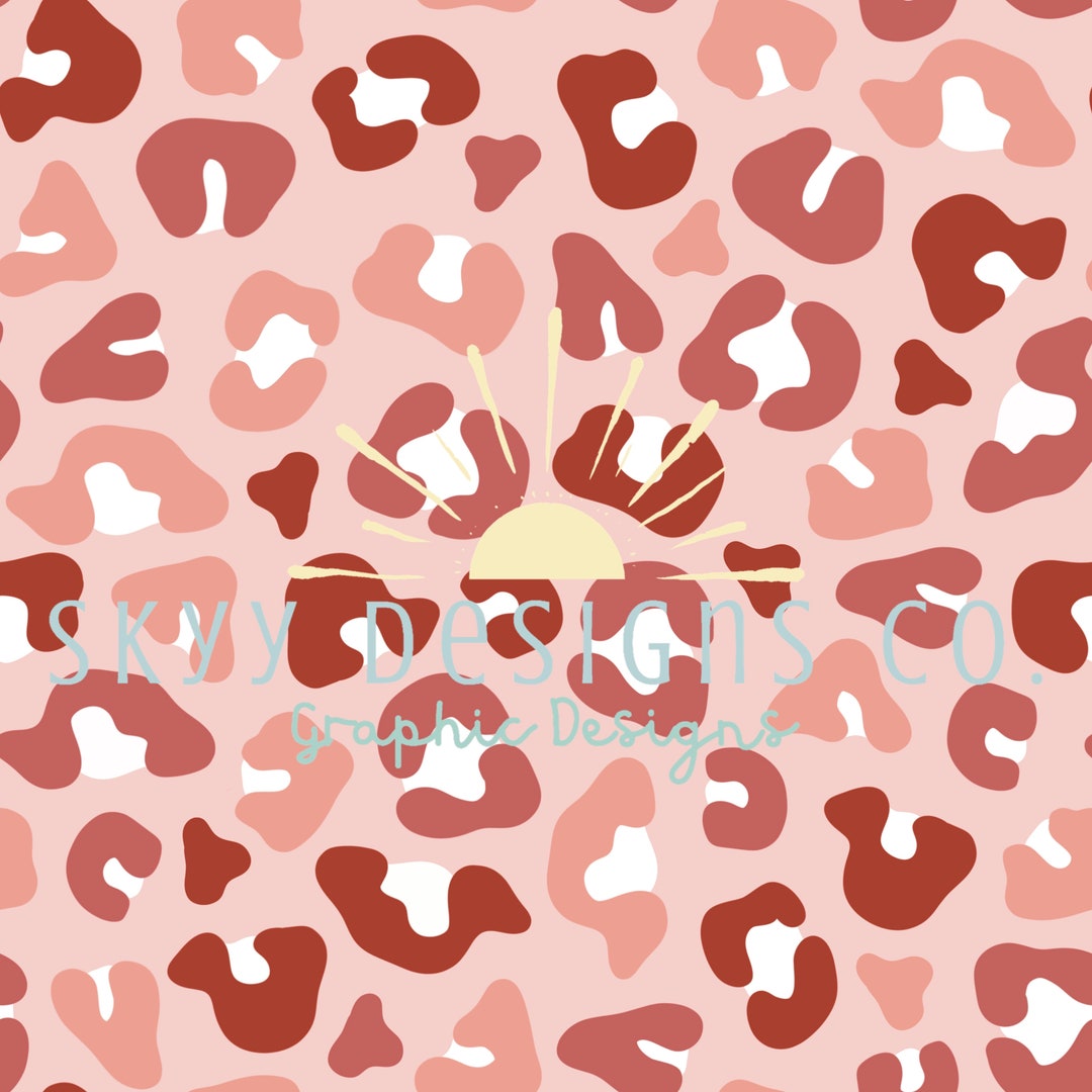 Girly Cheetah Print Seamless Repeat Pattern for Valentine's Day, Animal ...
