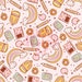 Pastel School Supply Digital Seamless Pattern for Fabrics and ...