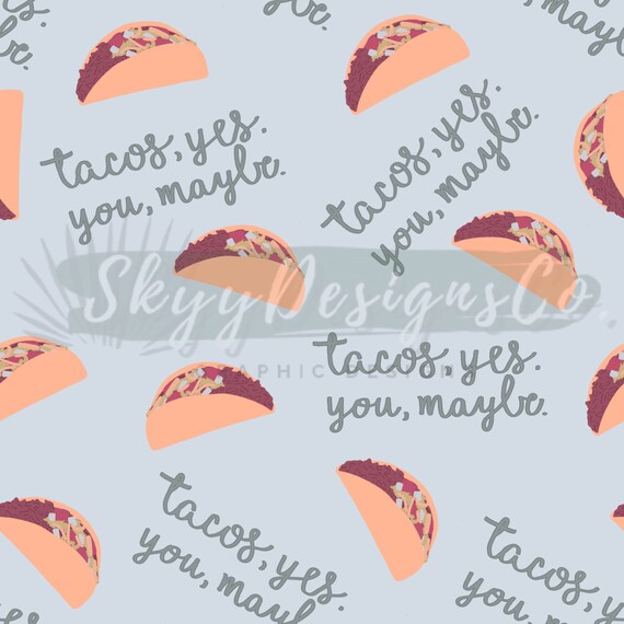 Taco Pattern Wallpaper