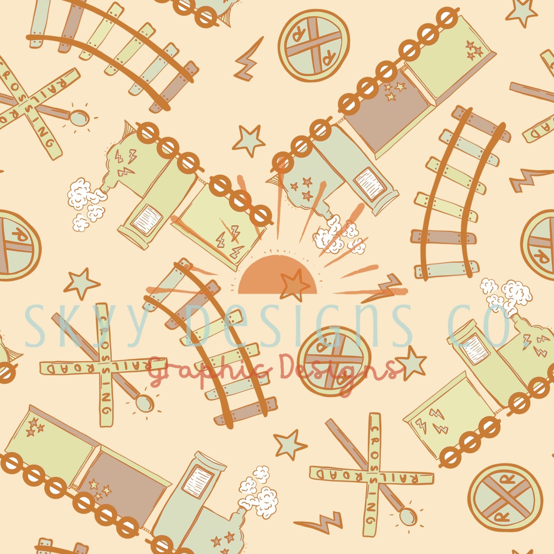 Train Track Seamless Pattern, Seamless File Boys, Seamless File for ...