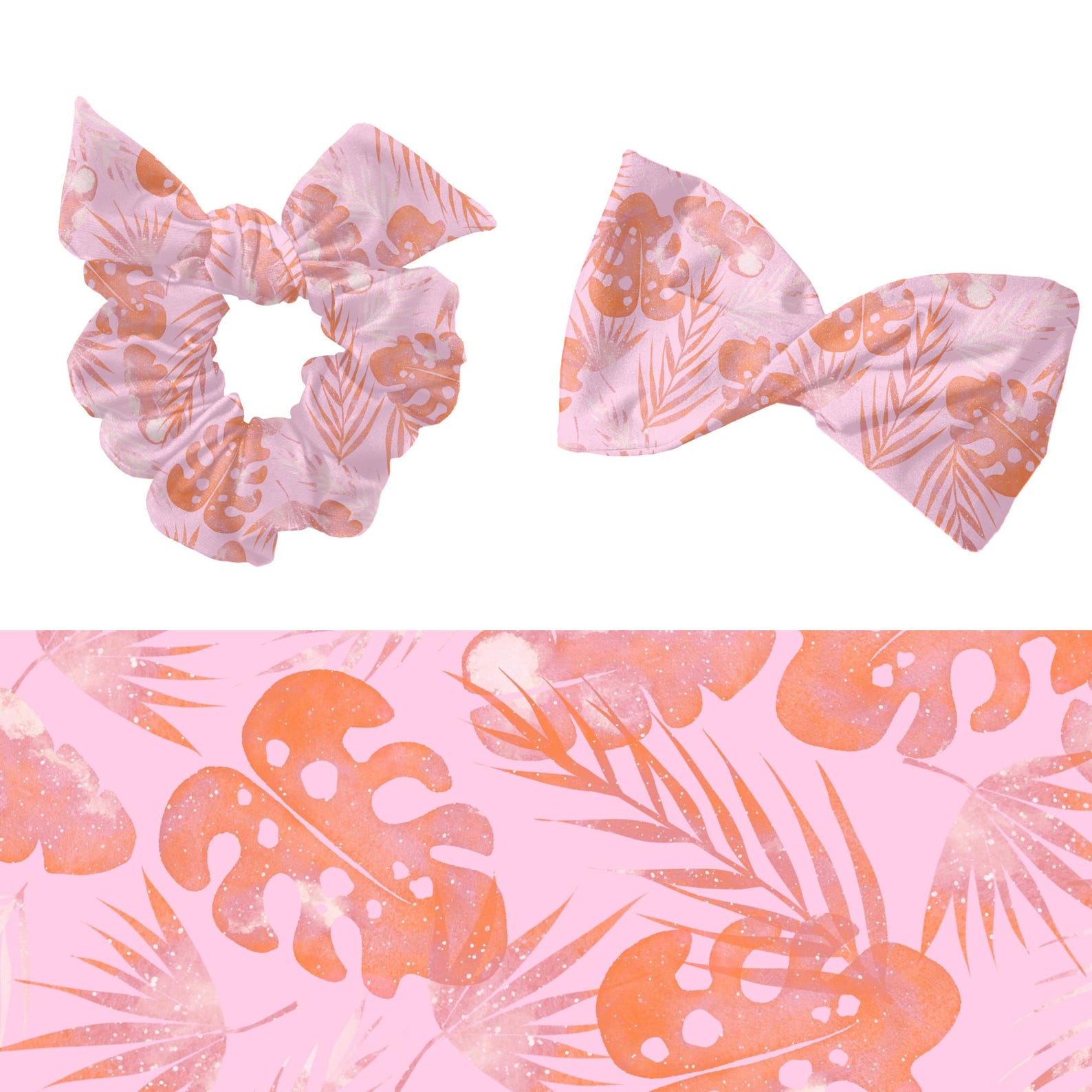 Watercolor Tropical Leaves Seamless Pattern for Summer, Preppy Beach ...
