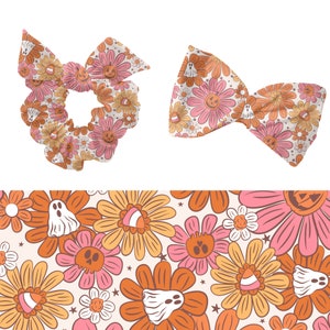 Boho Spooky Halloween Floral Digital File Seamless Pattern for Fabrics ...