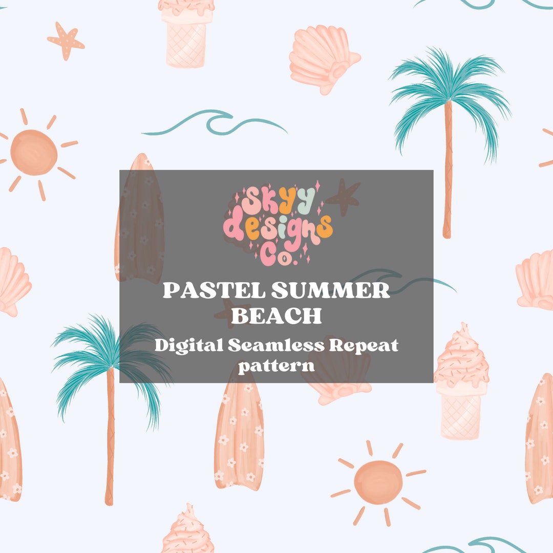 Trendy Tropical Summer Seamless Pattern for Summer, Topical Summer ...