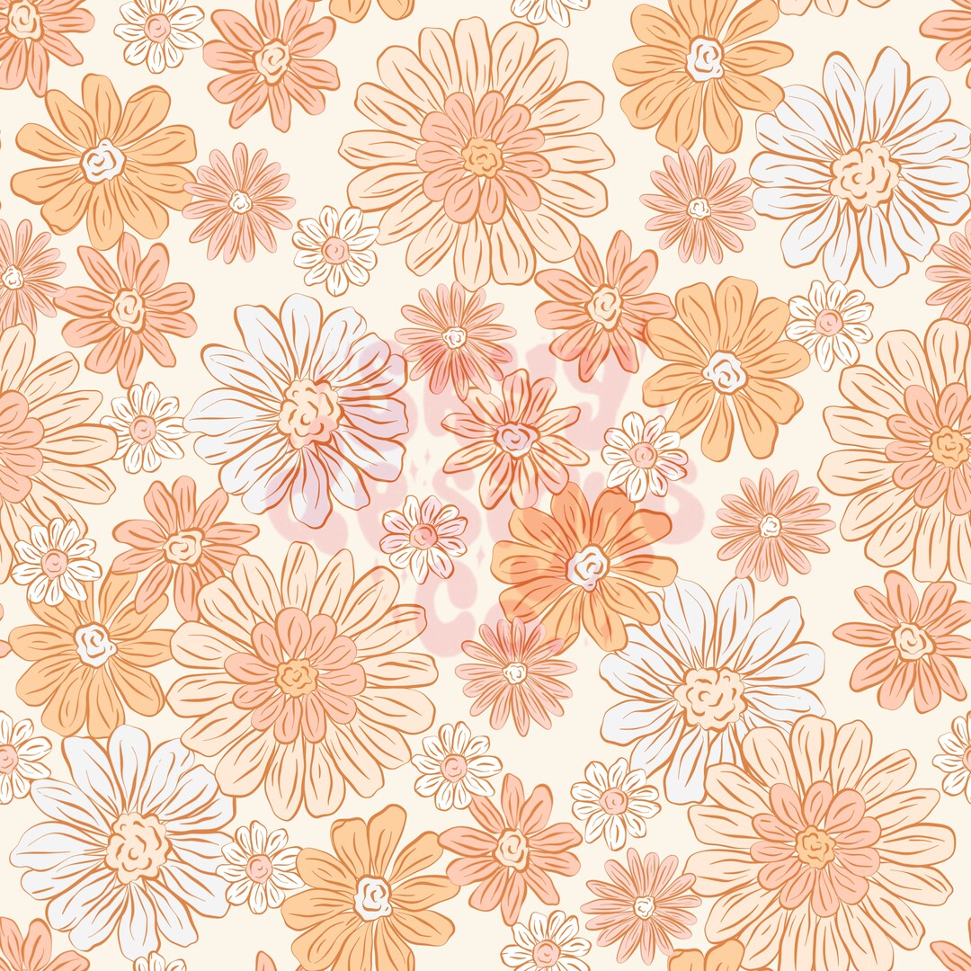 Spring Pastel Floral Seamless Pattern for Spring Floral Fabric ...