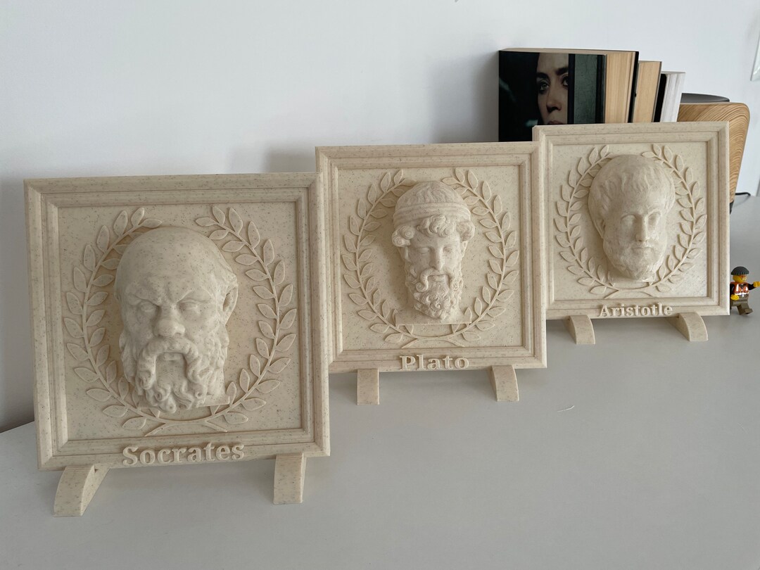 SOCRATES, PLATO, ARISTOTLE Head Desk and Wall Decoration - Etsy
