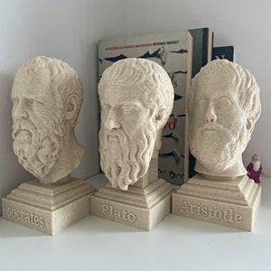 Heads of SOCRATES, PLATO, ARISTOTLE Best Greek Philosophers - Etsy