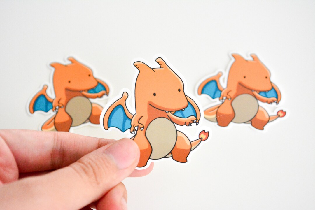 Flame 0006 Sticker Cute Chibi Charizard Sticker Cute Laptop Stickers ...