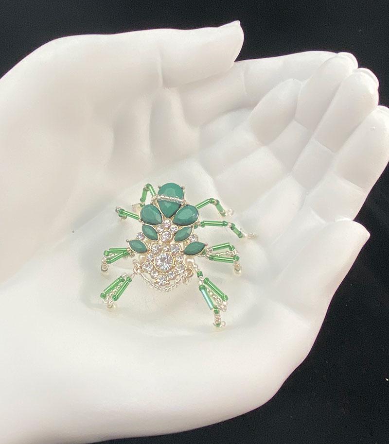 Spider Figurine, Ornament Holiday Gift, Unique, OOAK, Handmade, Jewel ...