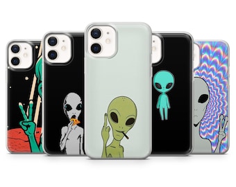Aliens UFO Spaceship Planets Art Phone Case Fit for iPhone 15 - Etsy