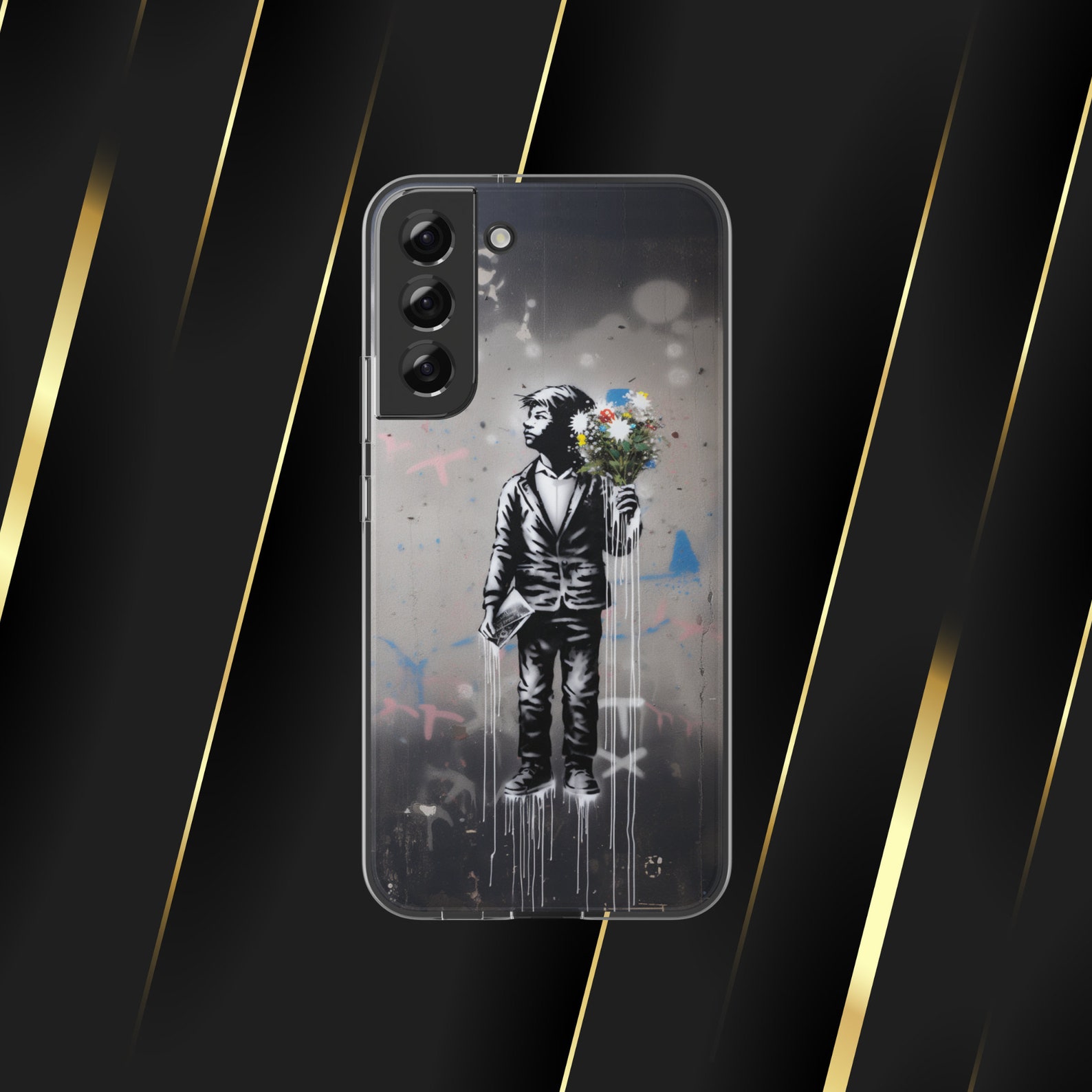 Banksy Art Phone Case Aesthetic Graffiti Cover Google Pixel 8 7 Pro 8A ...