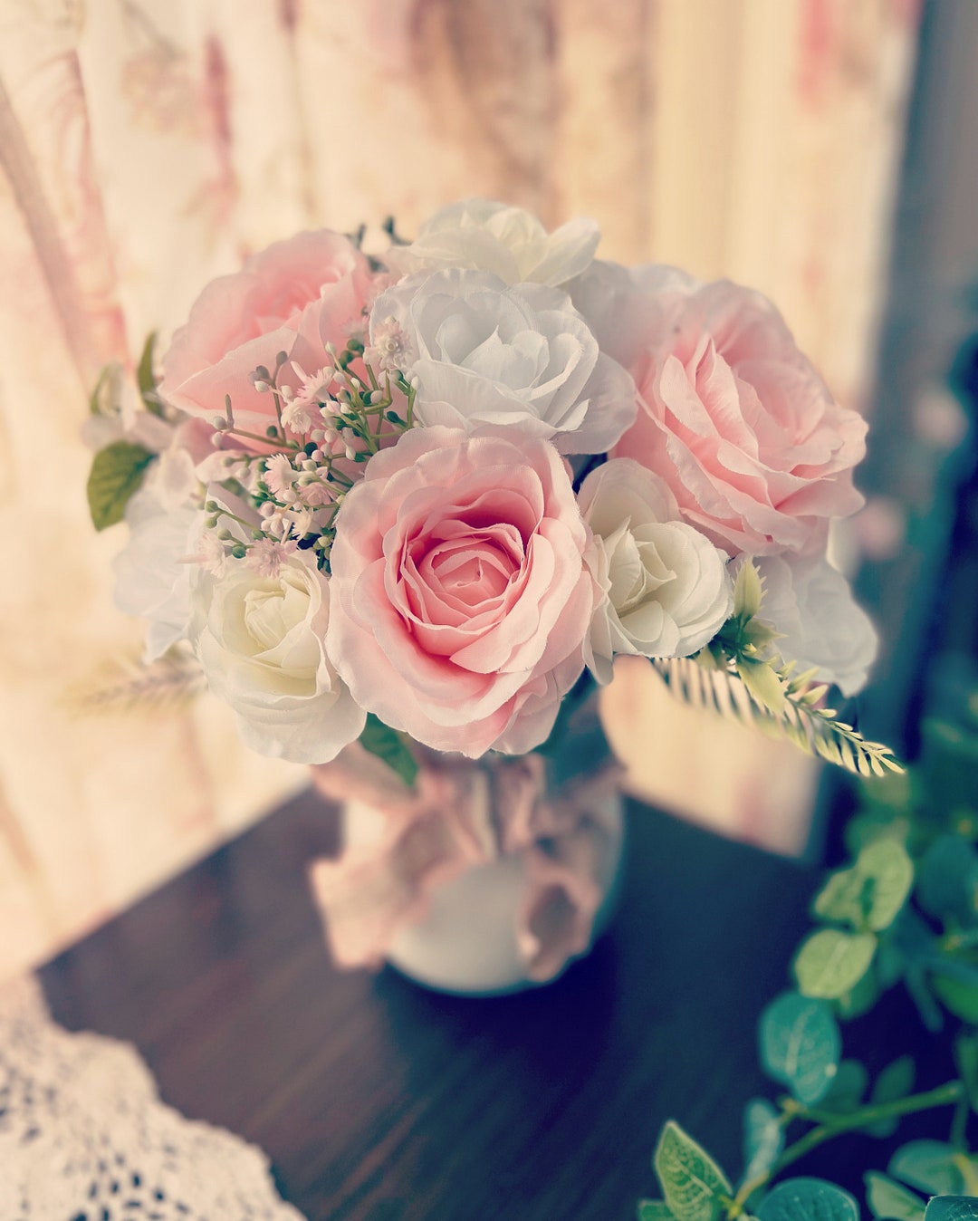 Molly Floral Arrangement, Artificial Flower Centerpiece, Home Decor ...