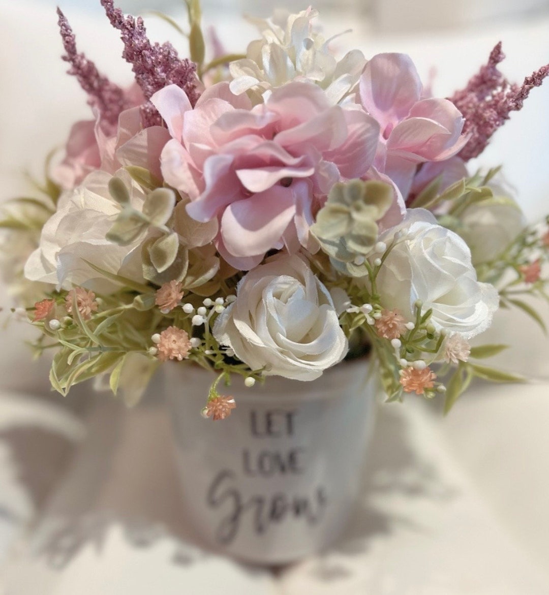 Emmy Flower Arrangement, Floral Centerpiece, Artificial Flowers, Home ...