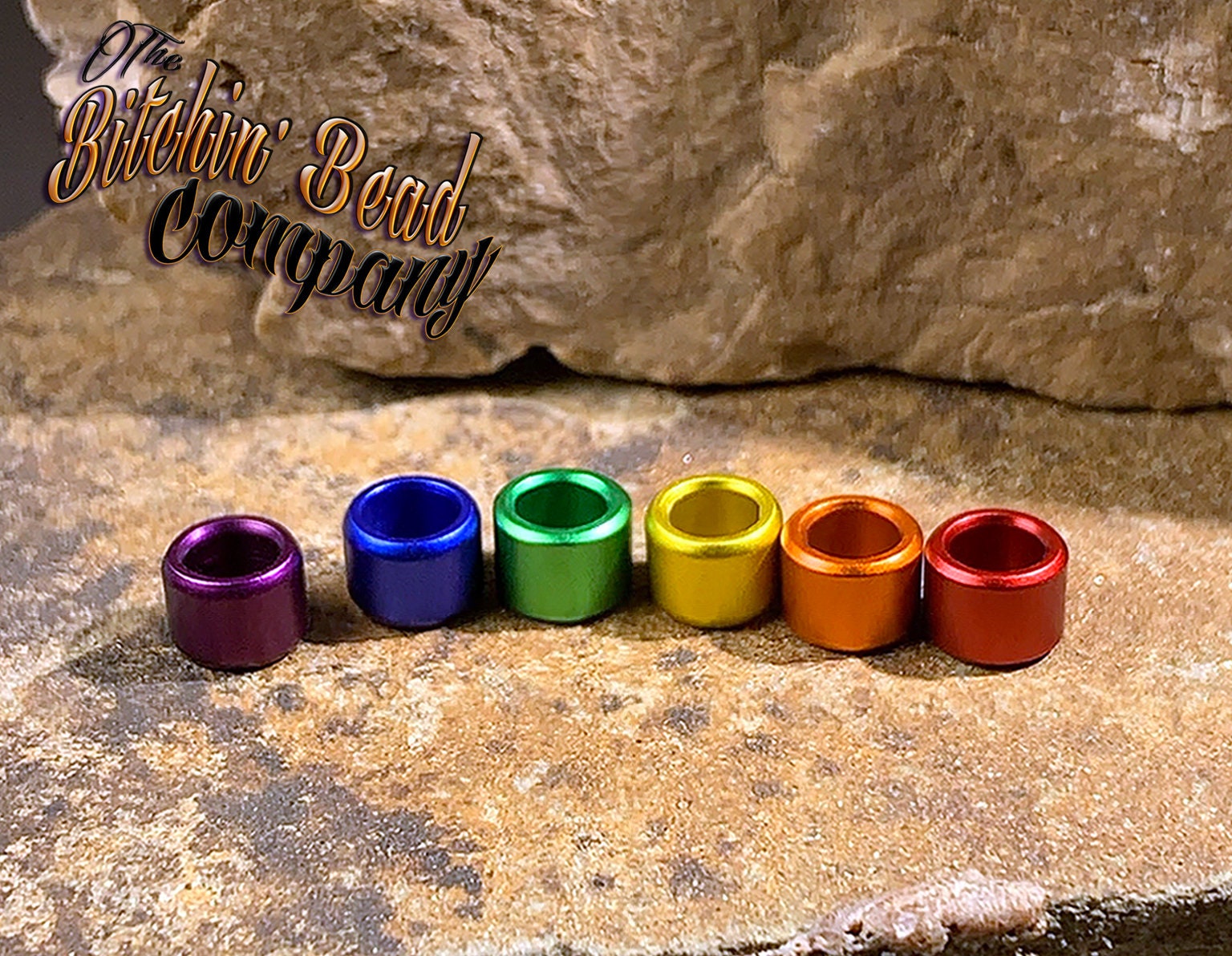 4MM Rainbow Set of 6 Satin Finish Tubular Shaped Anodized - Etsy Hong Kong
