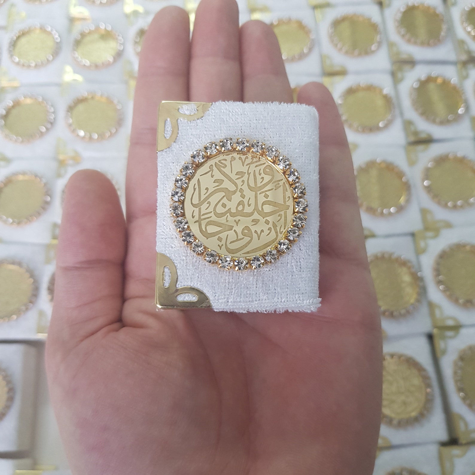 Luxury Custom Mini Quran Favor Arabic Velvet Quran Islamic | Etsy