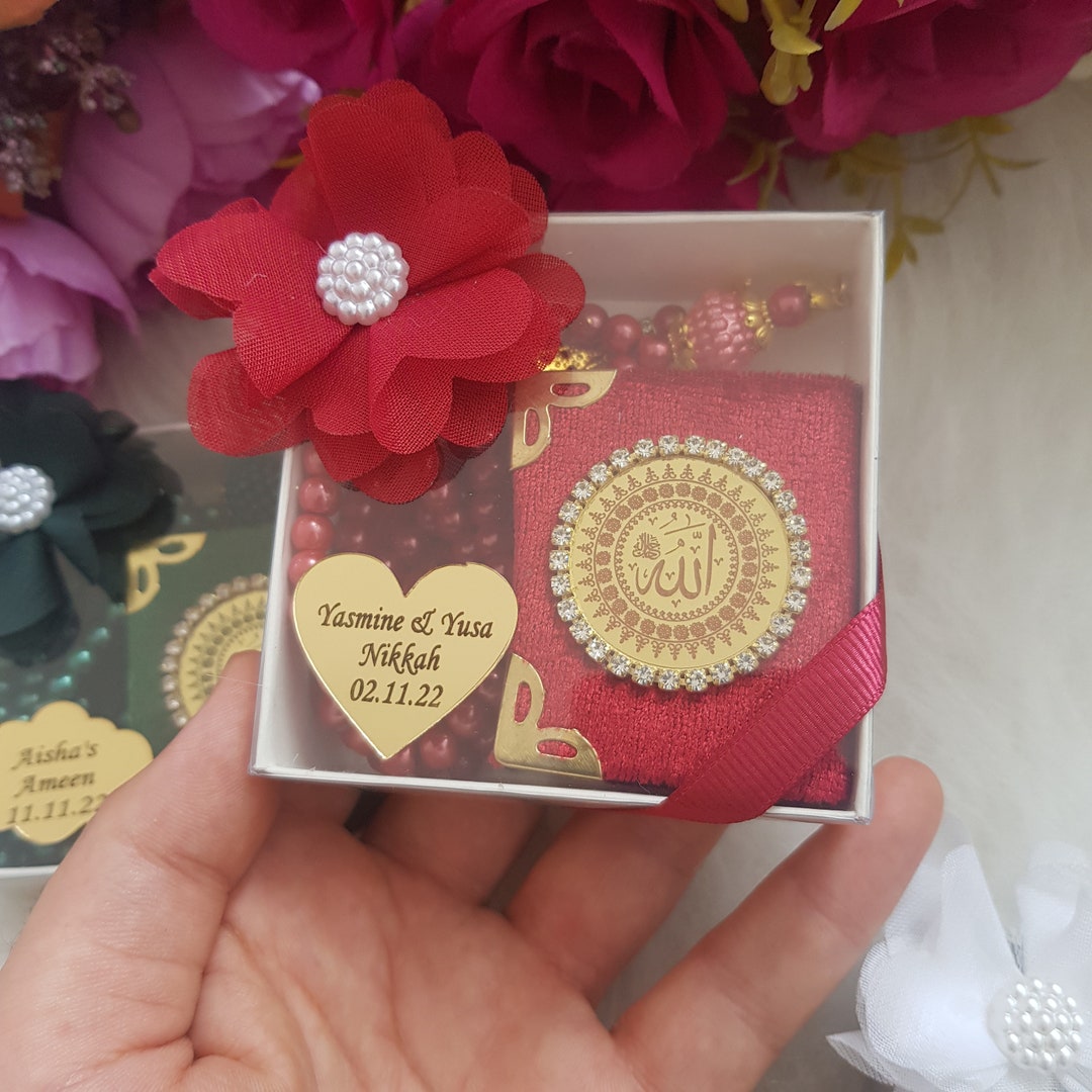 Luxury Custom Mini Quran Favor, Arabic Quran, Islamic Wedding Favor ...