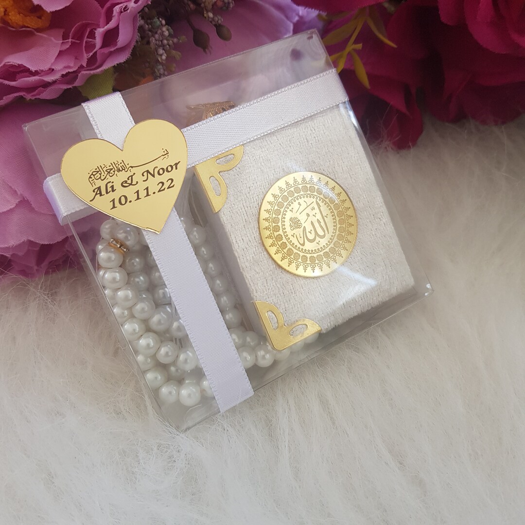 Luxury Custom Mini Quran Favor, Arabic Quran, Islamic Wedding Favor ...