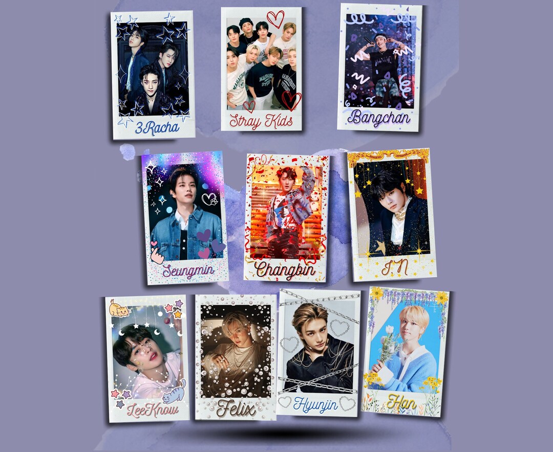 Stray Kids Polaroid Stickers - Etsy