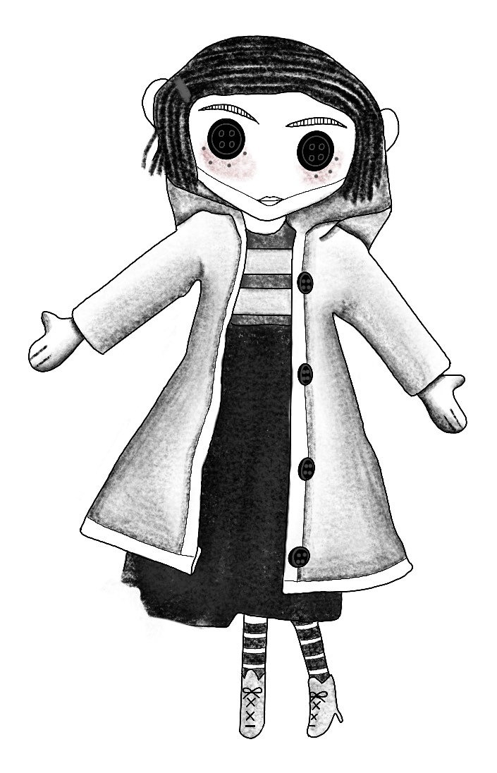 Coraline Doll Drawing