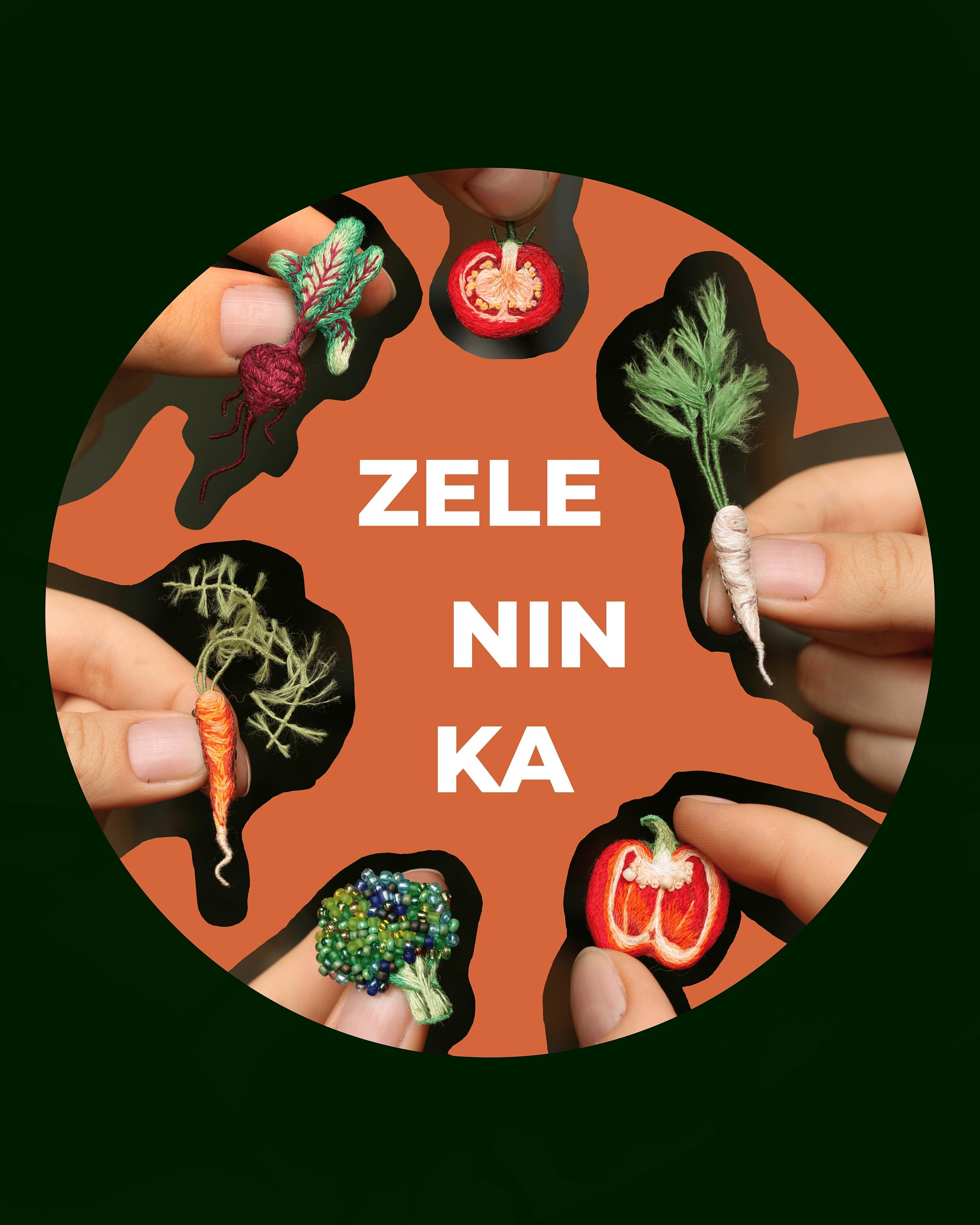 Hand-embroidered Radish Brooch From the New Mini Vegetable Collection ...