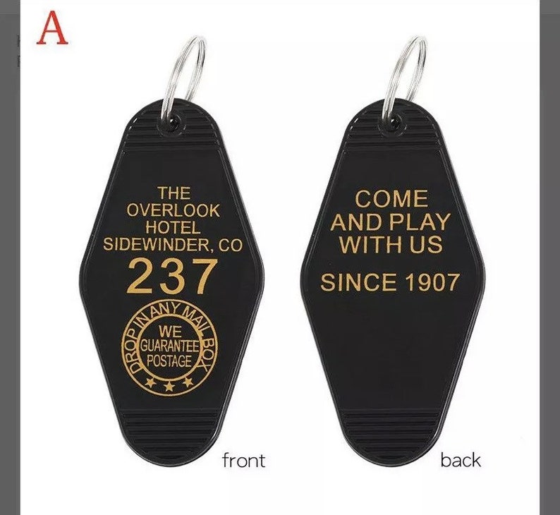The Overlook Hotel Keyring Keychain Stephen King the Shining - Etsy
