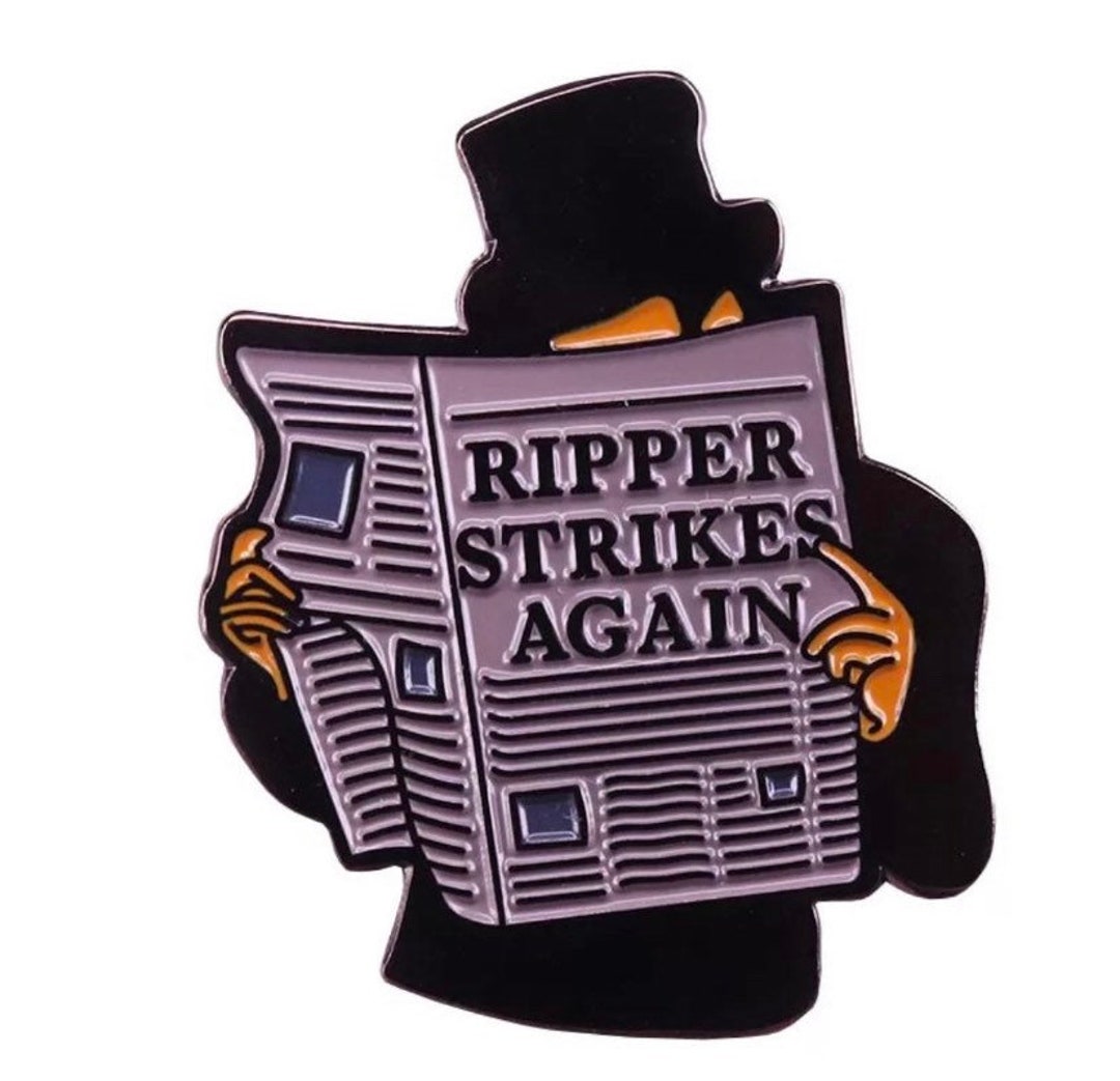 Jack the Ripper Pin Badge Ripper Strikes Again Quirky Fun - Etsy